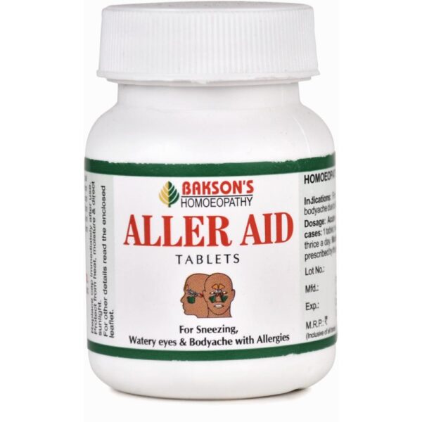 Bakson Aller Aid Tablets (75tab) – Bhavani Homoeo Health Care