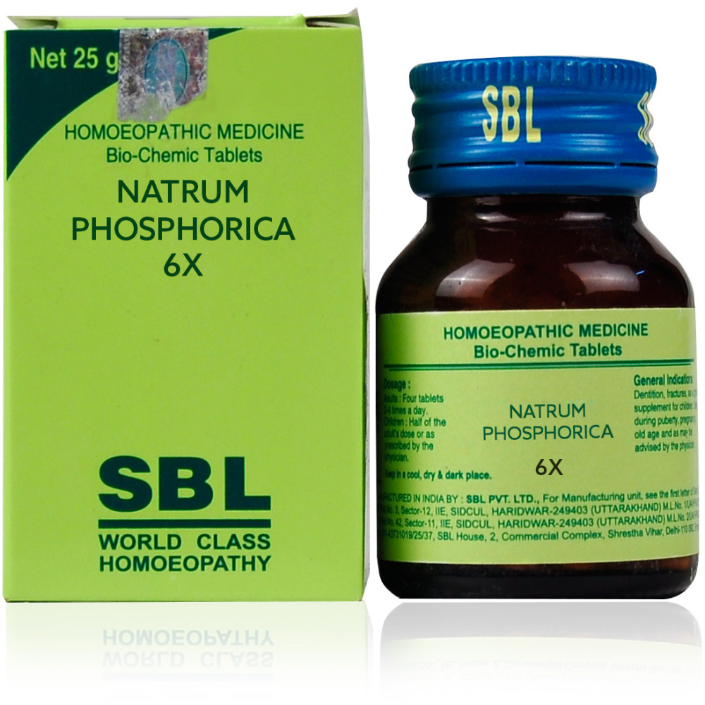 SBL Natrum Phosphoricum 6X – Bhavani Homoeo Health Care